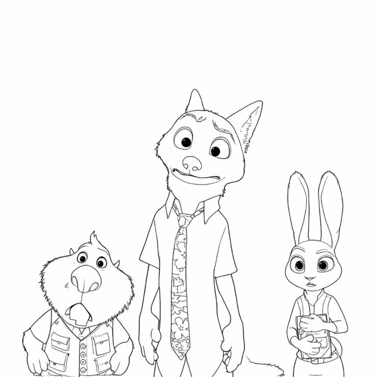 Zootopie 2 Coloriages – 17 coloriages à imprimer gratuitement